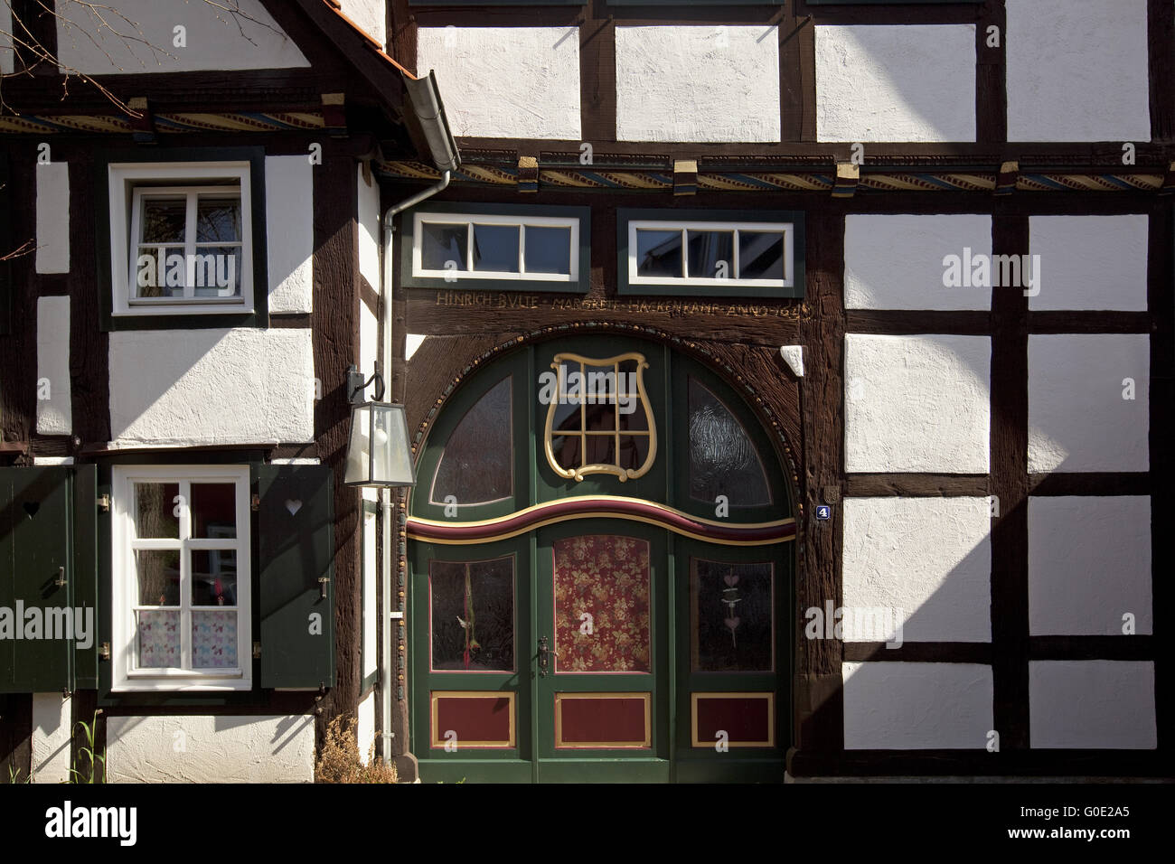 historic house in the old town, Rietberg, Germany Stock Photo - Alamy