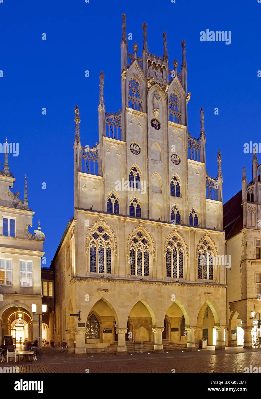 historic town hall at the principal marketplace Stock Photo - Alamy