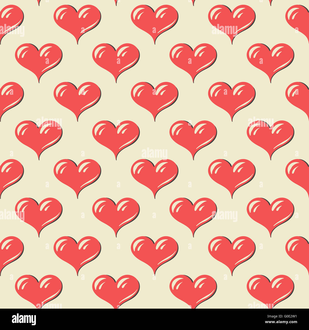Repeated hearts pattern hi-res stock photography and images - Alamy