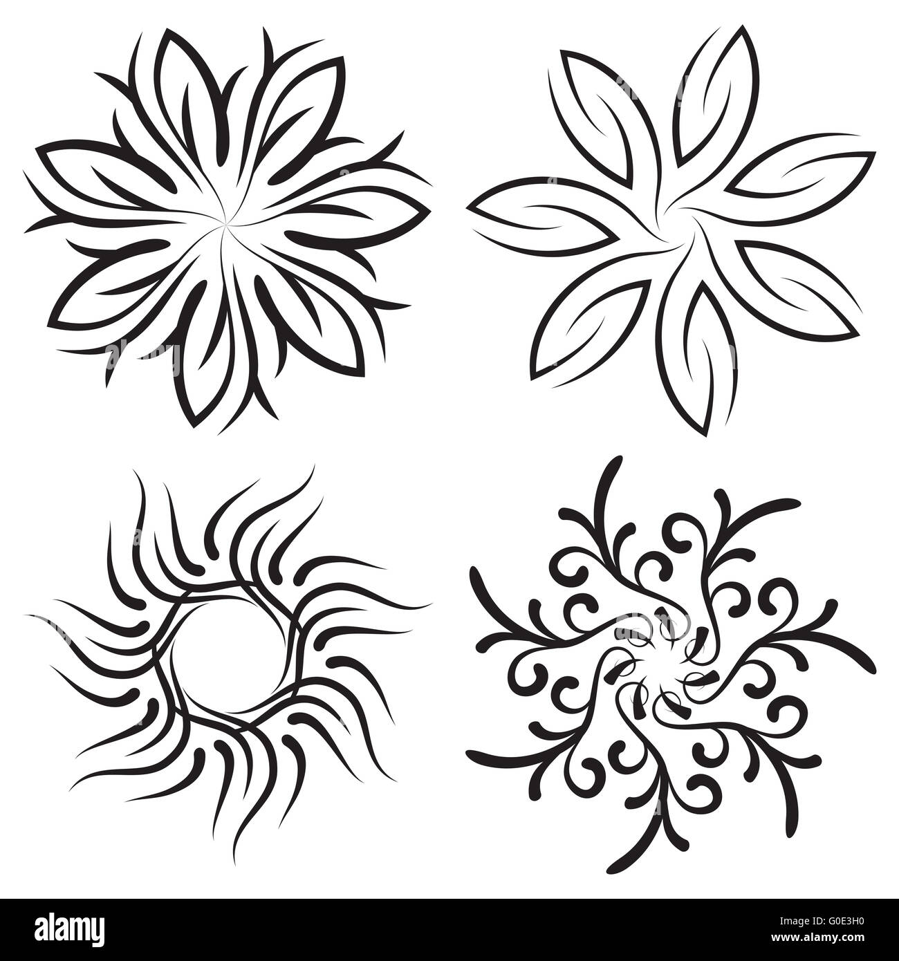 Flowers lace Black and White Stock Photos & Images - Alamy