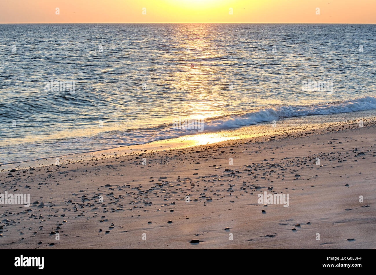 Evening at the north sea Stock Photo - Alamy