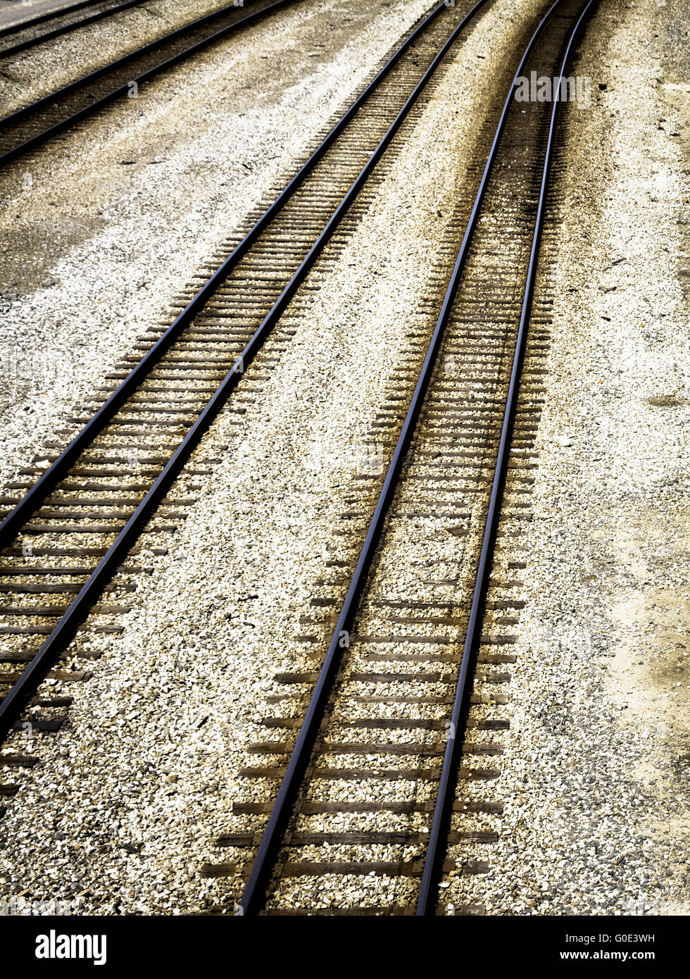 Aerial view railroad tracks train hi-res stock photography and images ...