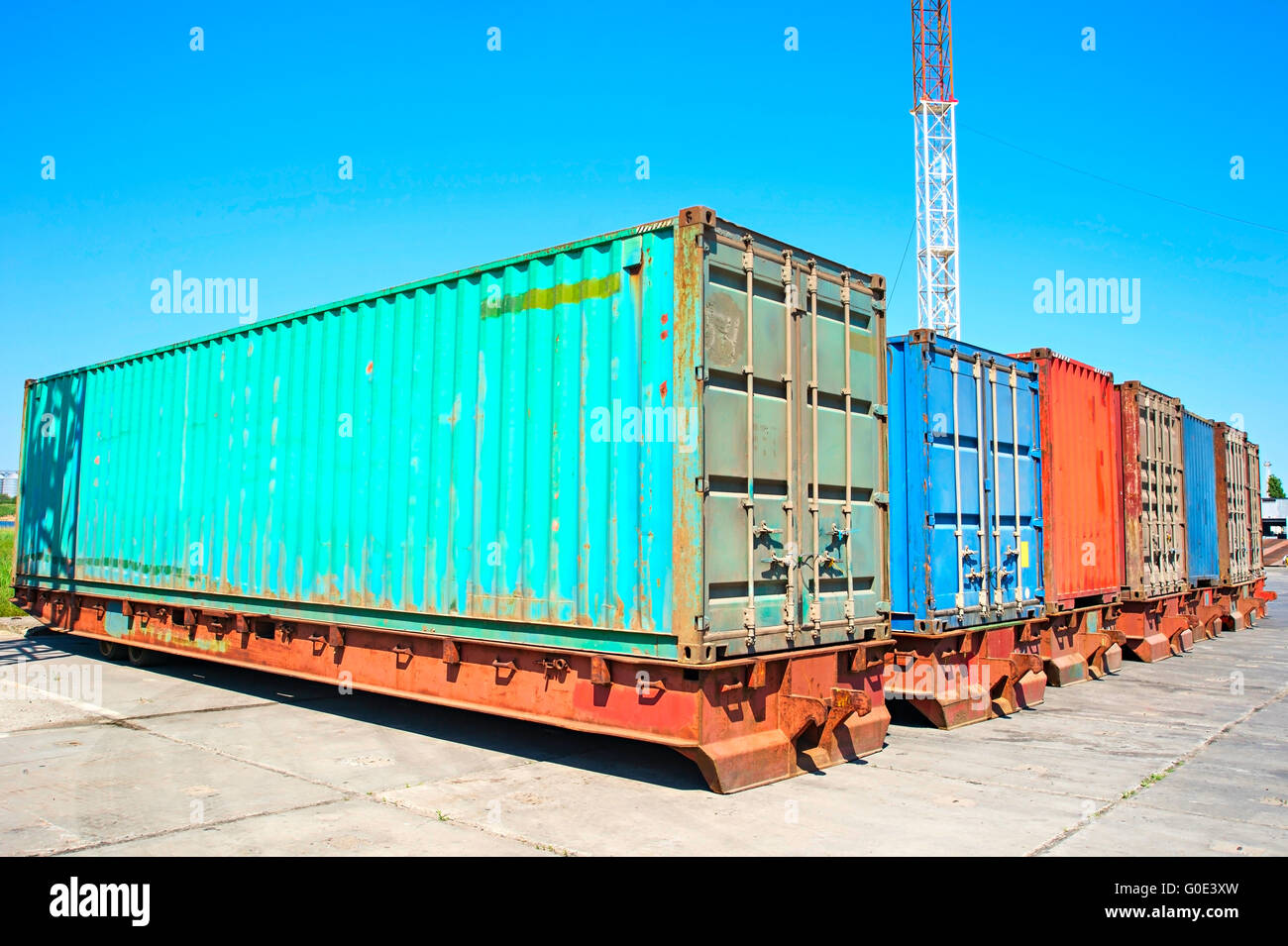 Old freight containers hi-res stock photography and images - Alamy