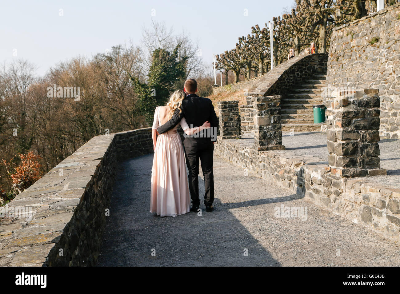 Couple in love on a walk Stock Photo - Alamy