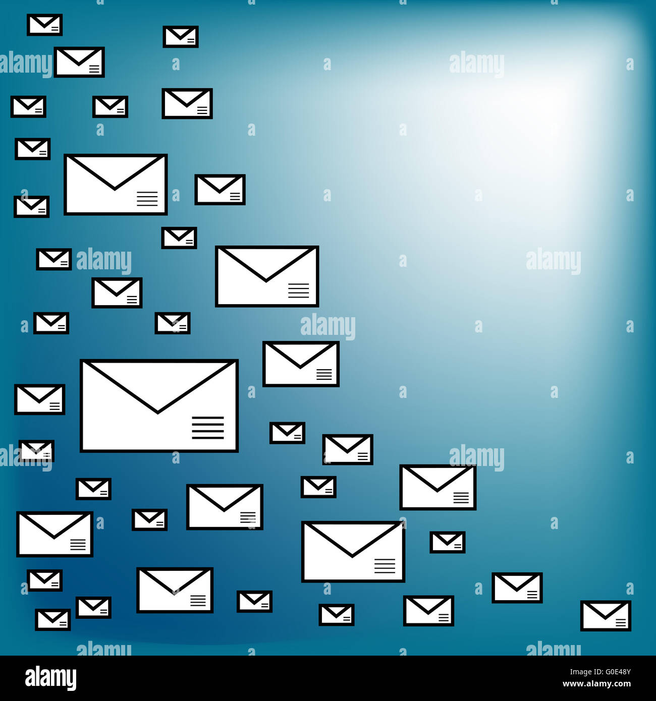 Envelopes abstract background Stock Photo - Alamy