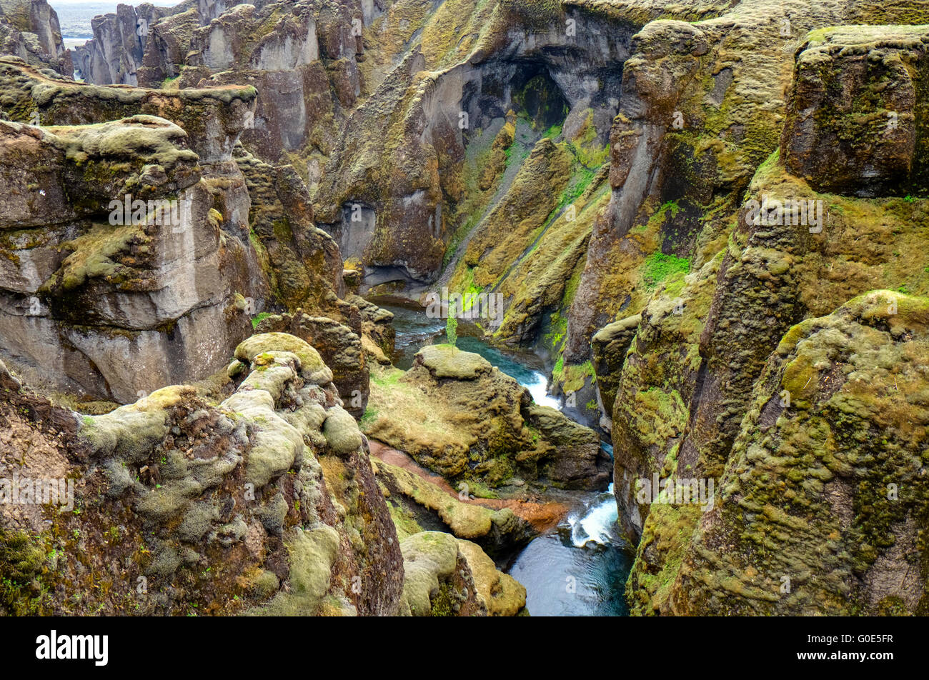 The Fjadrargljufur canyon in the south of Iceland Stock Photo - Alamy