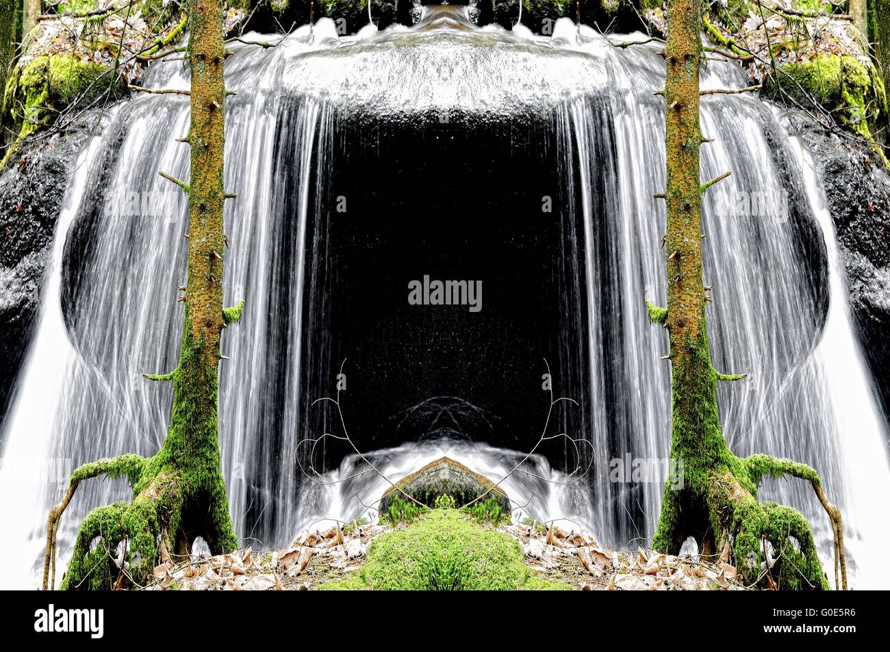 Mystical waterfall hi-res stock photography and images - Alamy