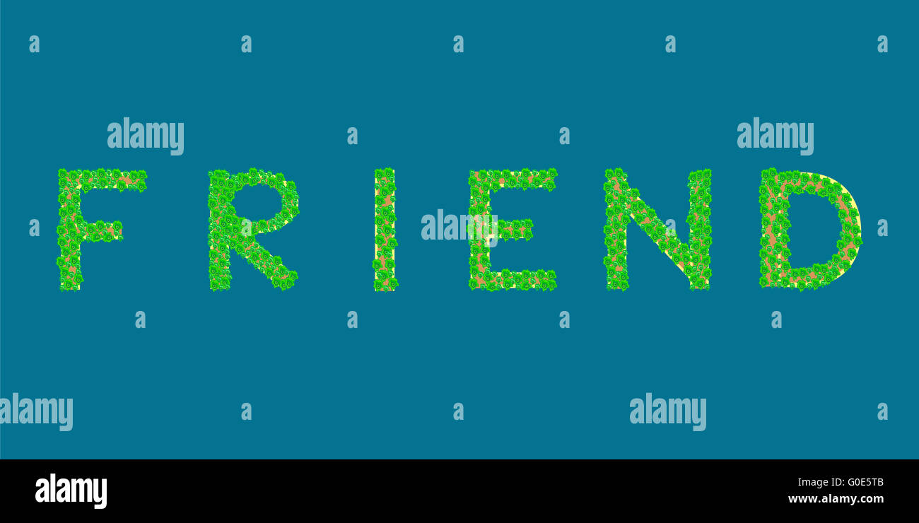 friend text tropical island Stock Photo - Alamy