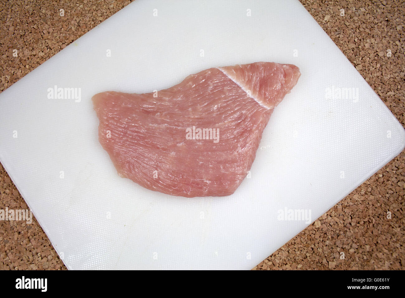 escalope, raw meat Stock Photo - Alamy