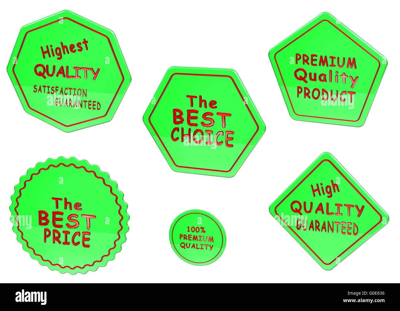 Set of Sale product badges Stock Photo - Alamy