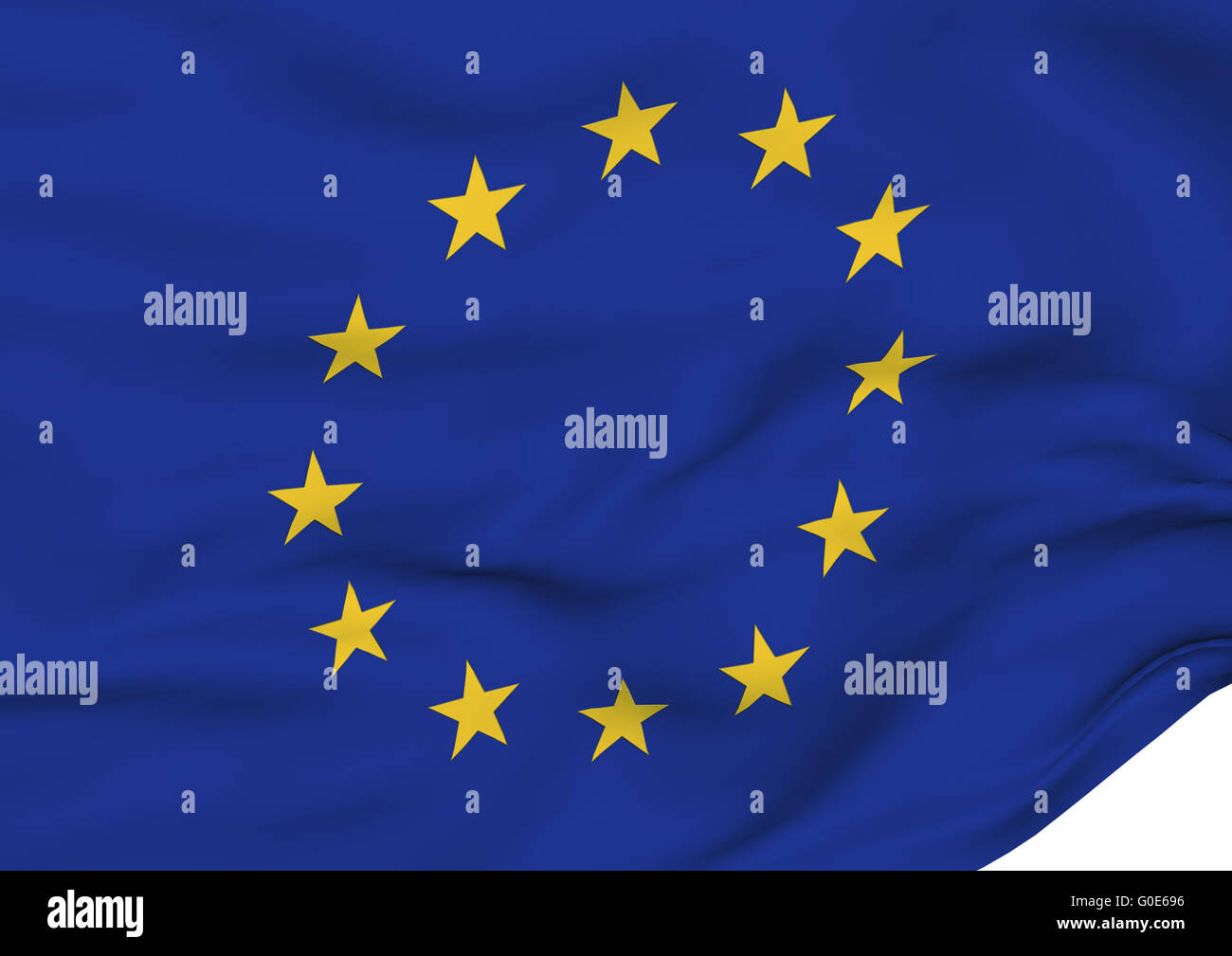 Image of a flag of Europe Stock Photo - Alamy
