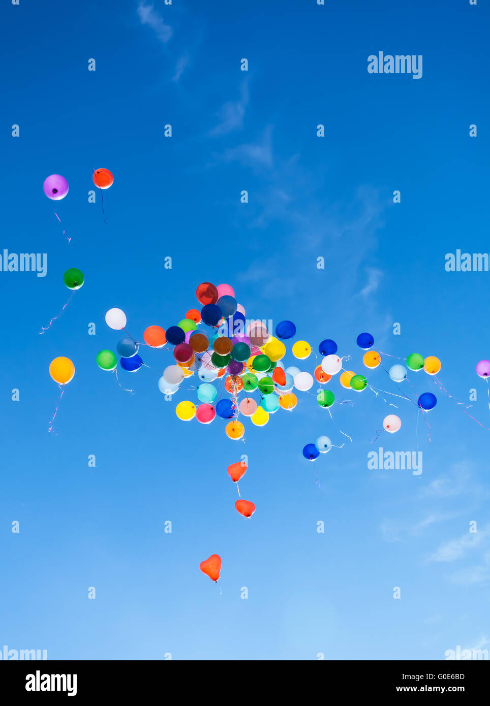 Helium balloons flying hi-res stock photography and images - Alamy