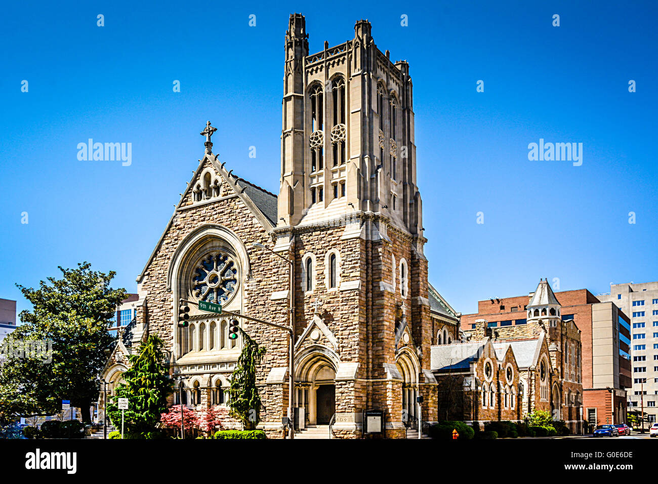 The beautifully historic Christ Church Episcopal Cathedral in Stock ...
