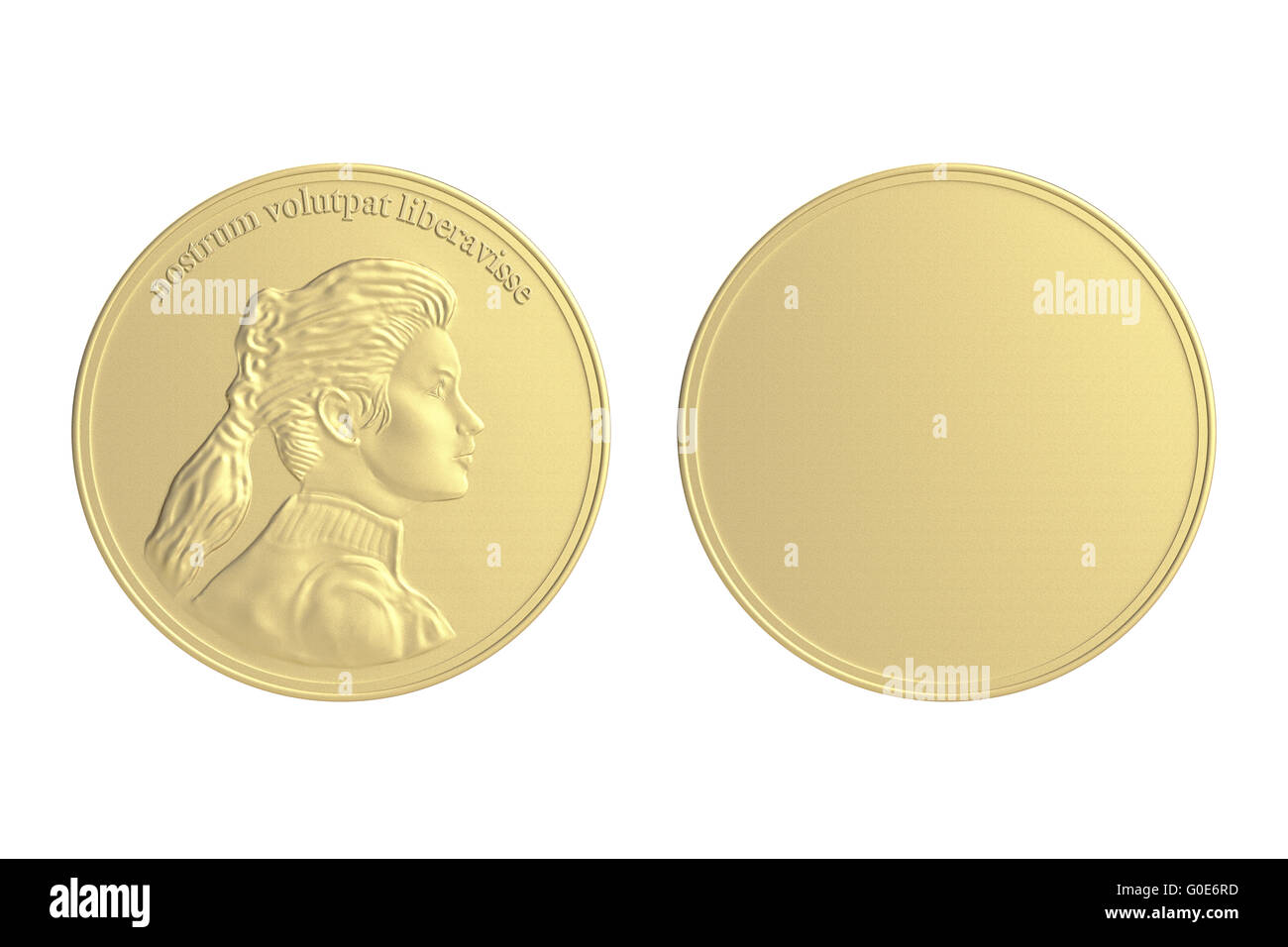 Gold Coin, Medal Stock Photo - Alamy