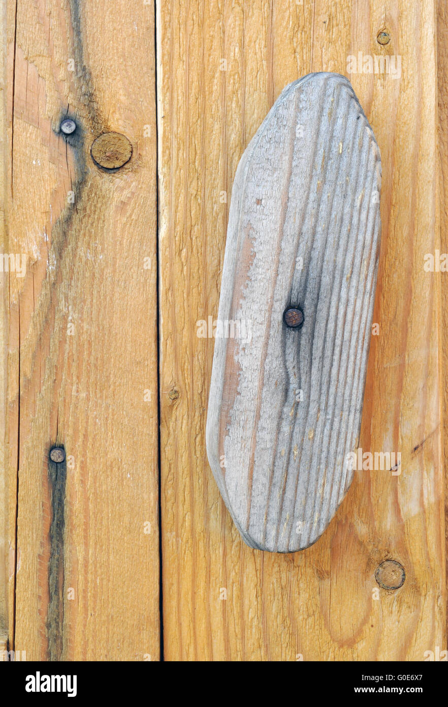Wooden Door with Rotating Latch Stock Photo - Alamy