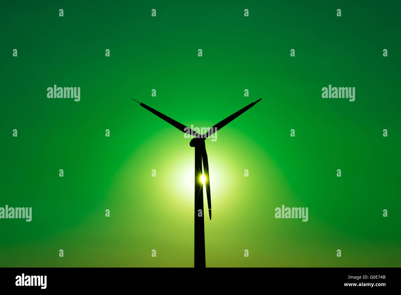 Wind turbine power generator - Green Power Concept Stock Photo - Alamy