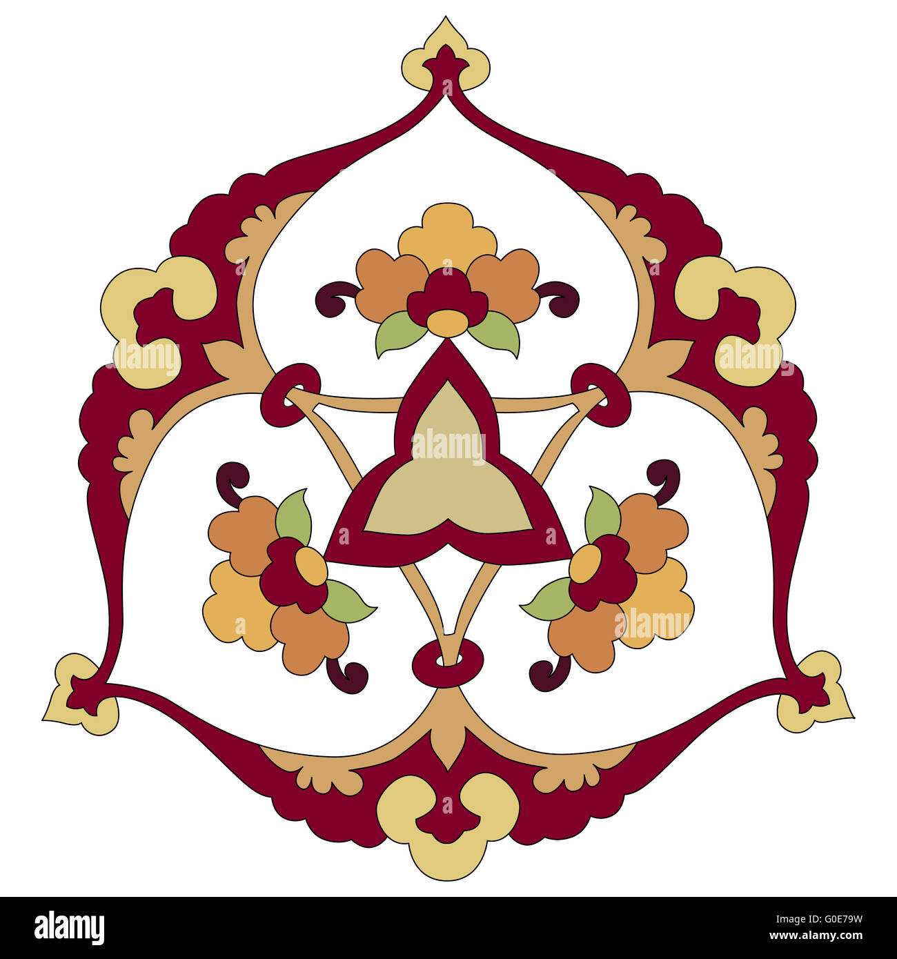 thirty eight series designed from the ottoman pattern Stock Photo - Alamy
