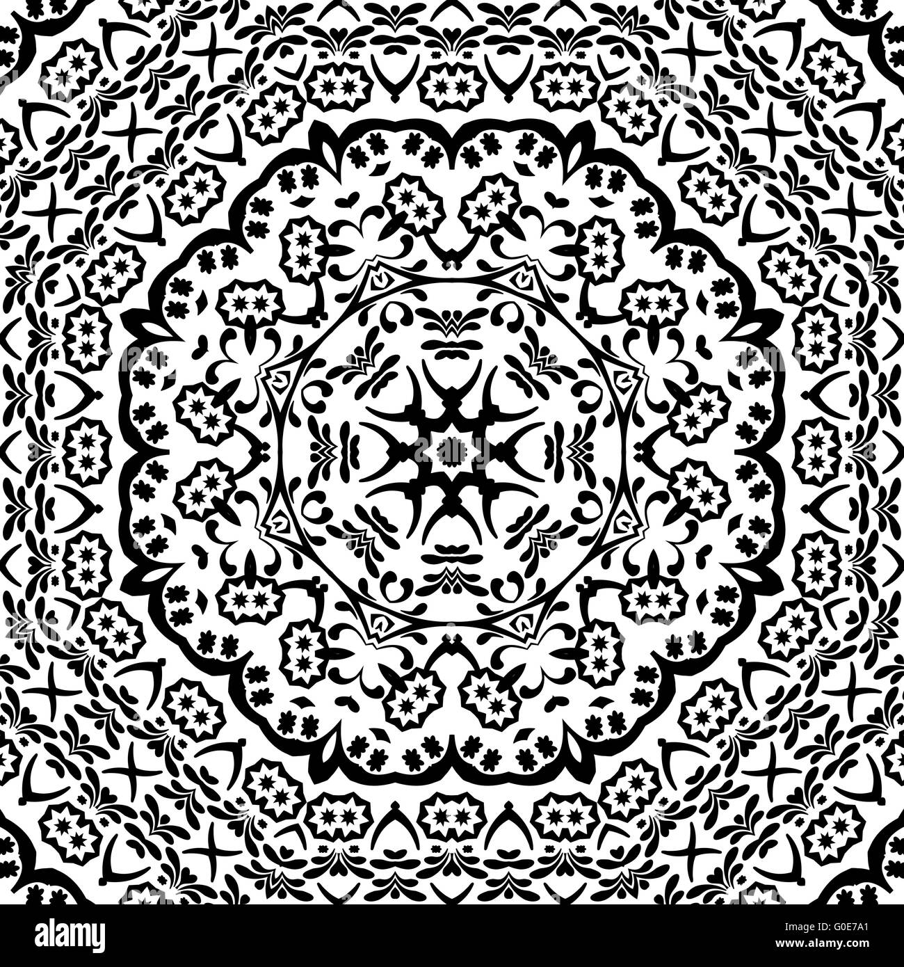 Abstract seamless outline pattern Stock Photo - Alamy