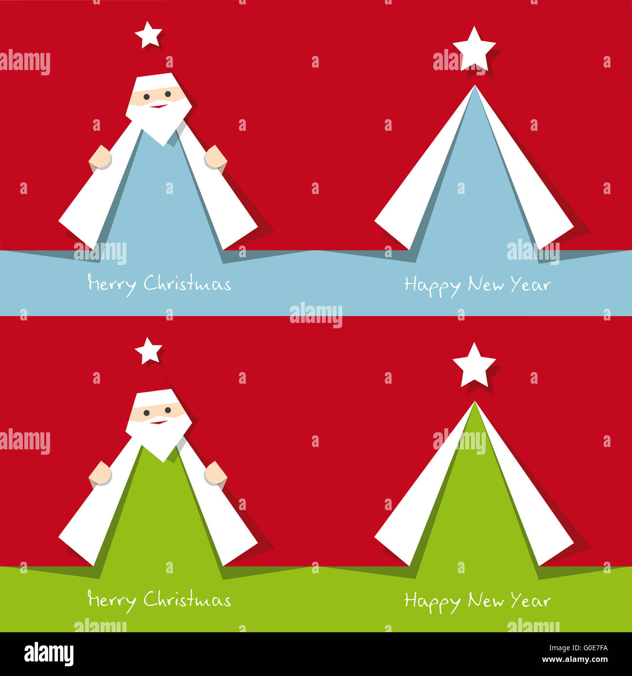 christmas cards cut outs vector Stock Photo - Alamy