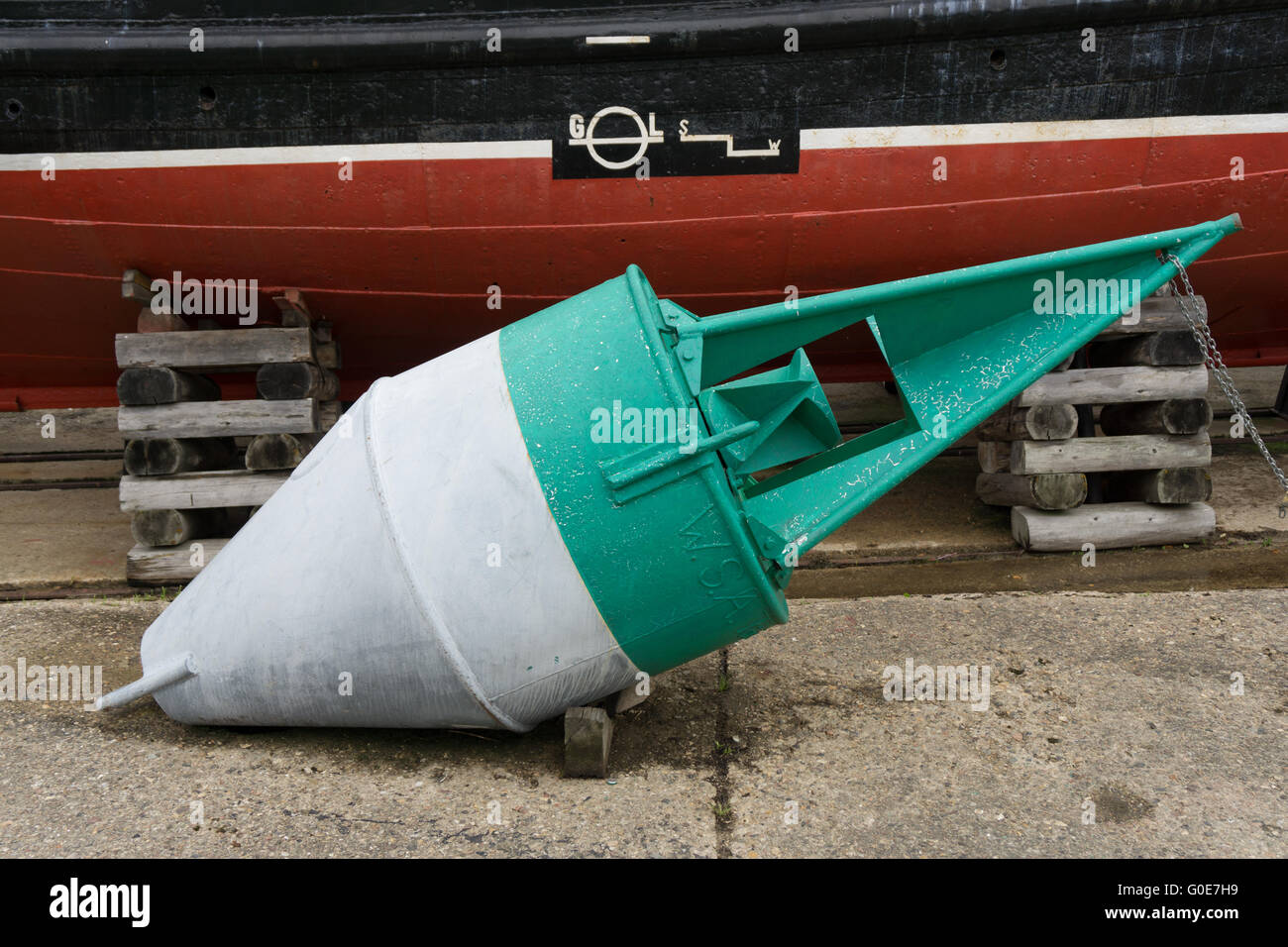 buoy in a harbor Stock Photo - Alamy