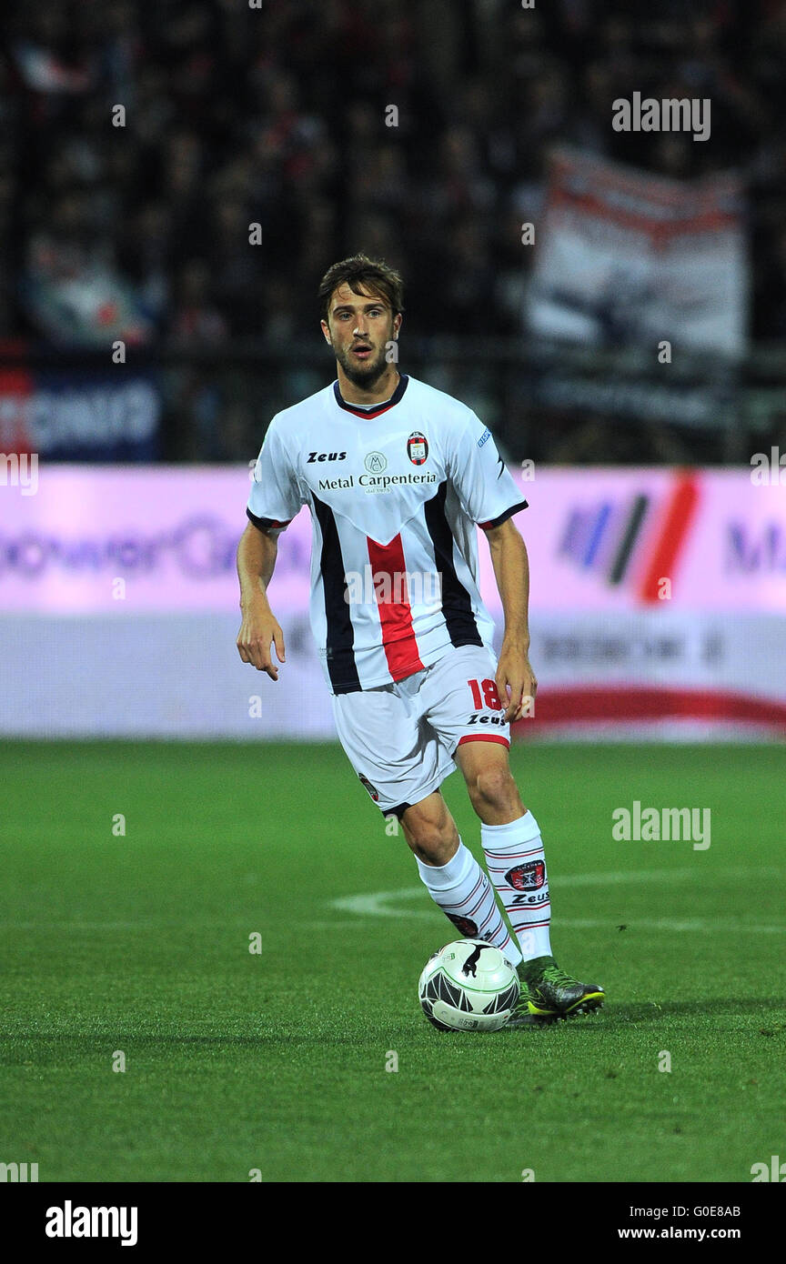 Modena, Italy. 29th Apr, 2016. Andrea Barberis Crotone's midfielder in ...