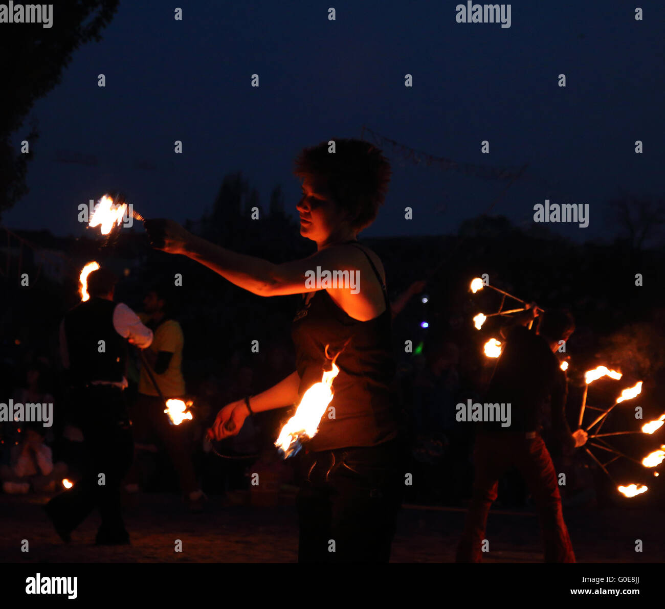 Fire artists hi-res stock photography and images - Alamy
