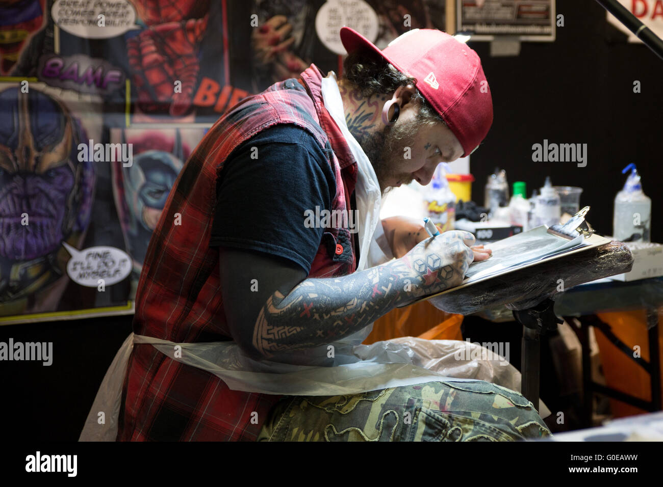 Brighton UK 30th April 2016- Brighton Tattoo Convention Credit: Jason ...