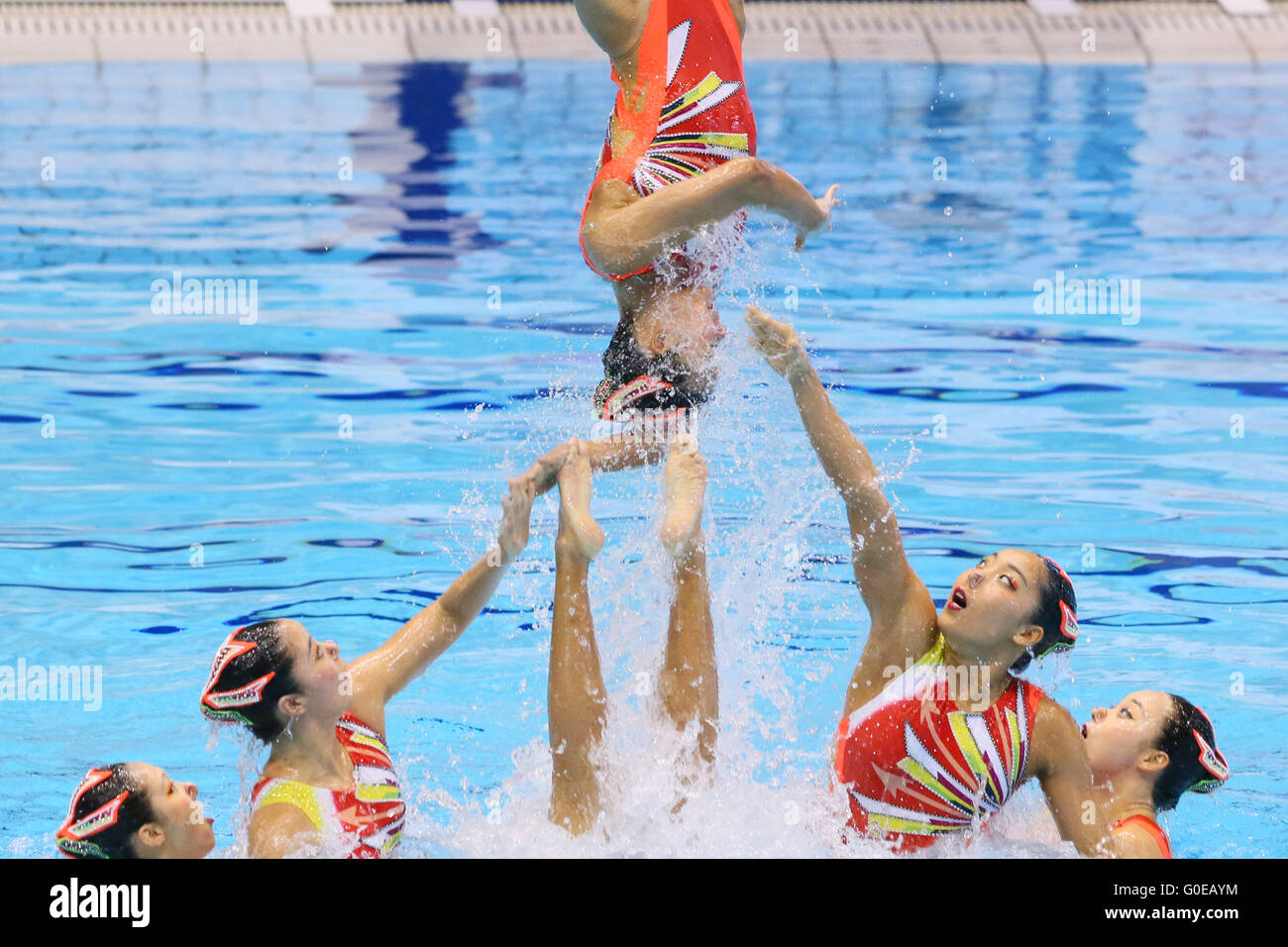 Tokyo, Japan. 30th Apr, 2016. Japan team group (JPN) Synchronized ...