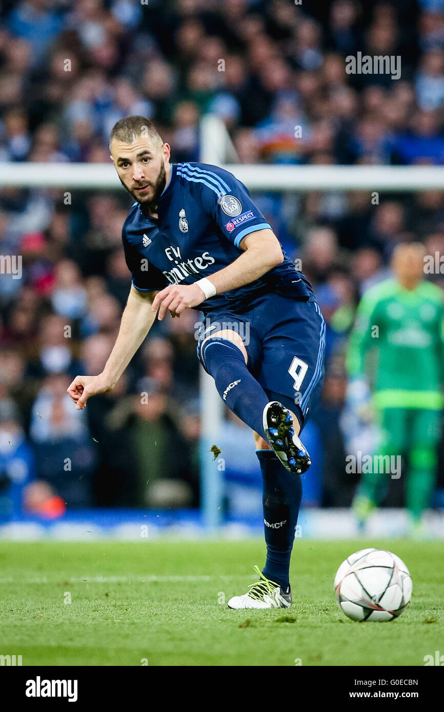 Manchester, UK. 26th Apr, 2016. Karim Benzema (Real) Football/Soccer ...