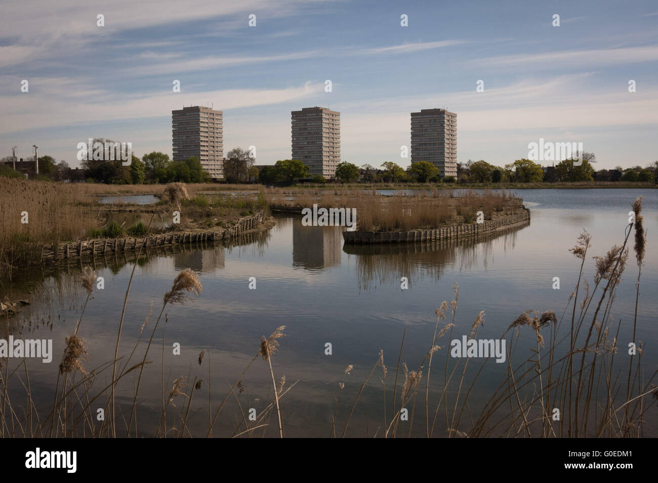 London UK 01st May 2016. Woodberry Wetlands nature reserve opens to the ...