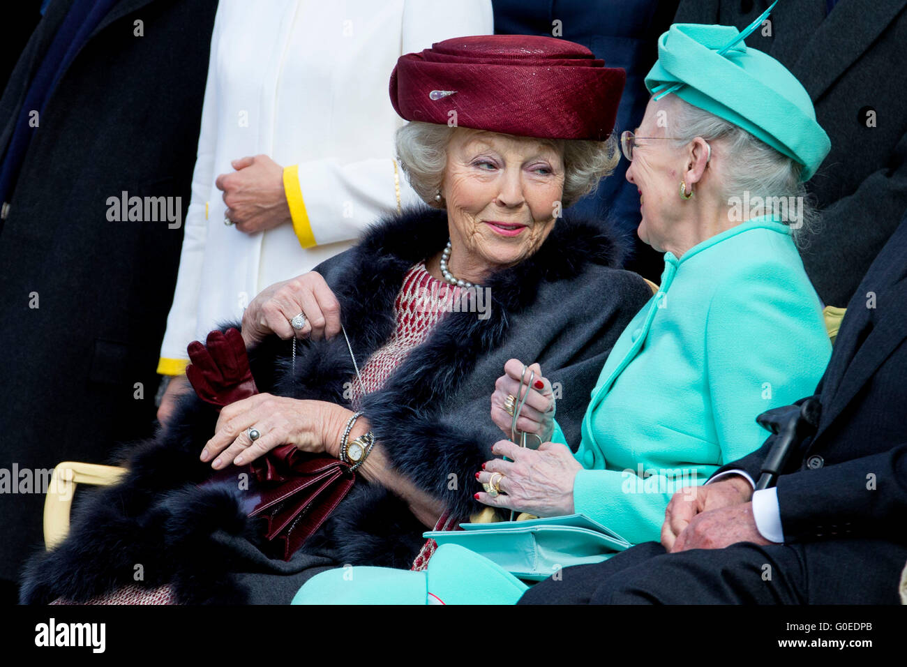 (L-R) Princess Beatrix of The Netherlands and Queen Margrethe II. of ...