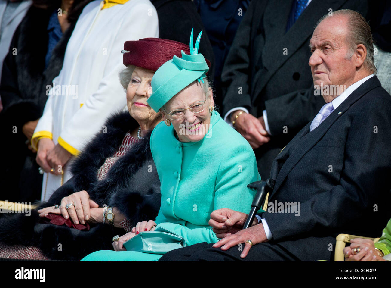 (L-R) Princess Beatrix of The Netherlands, Queen Margrethe II. of ...