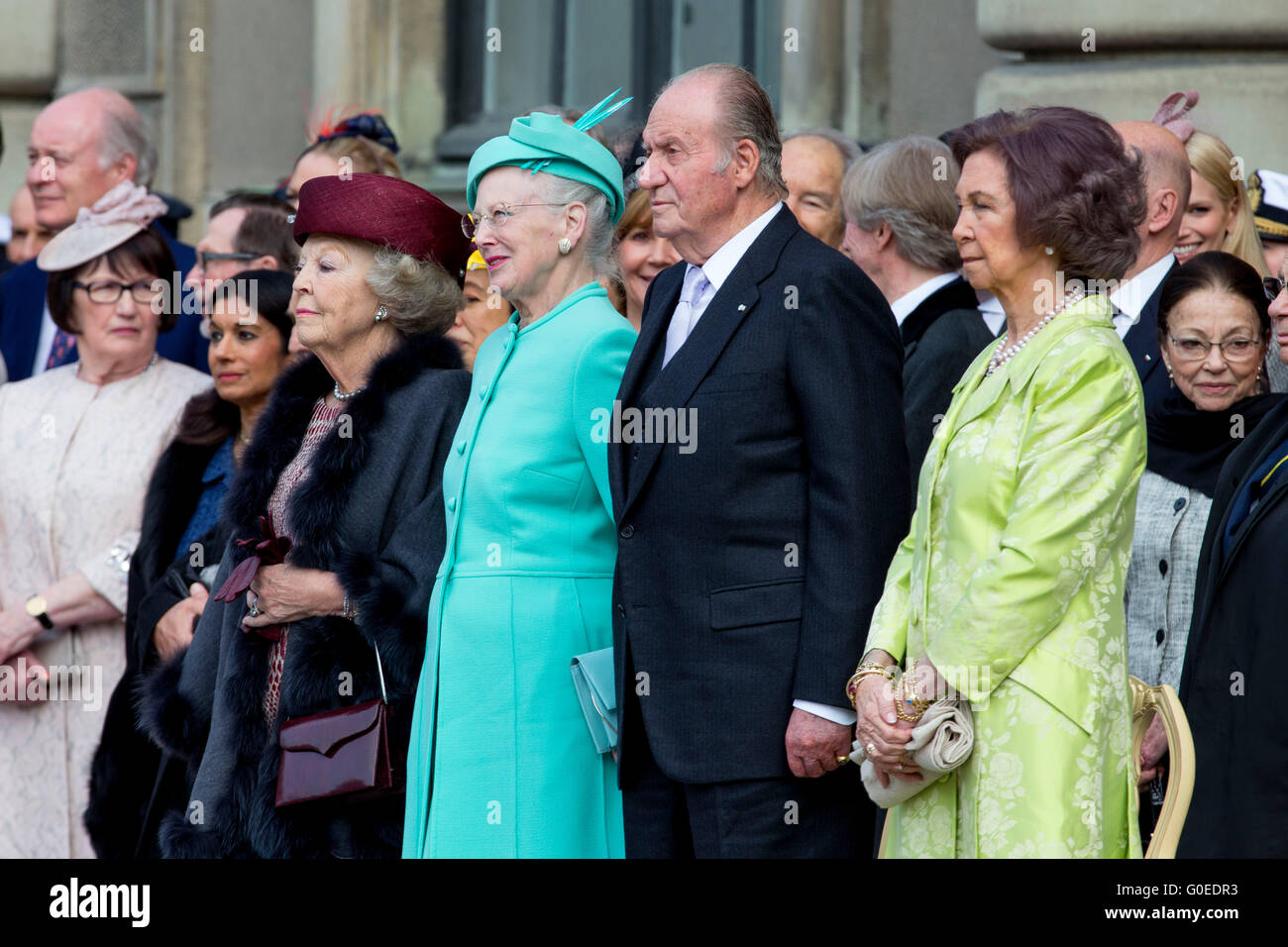 (L-R) Princess Beatrix of The Netherlands, Queen Margrethe II. of ...