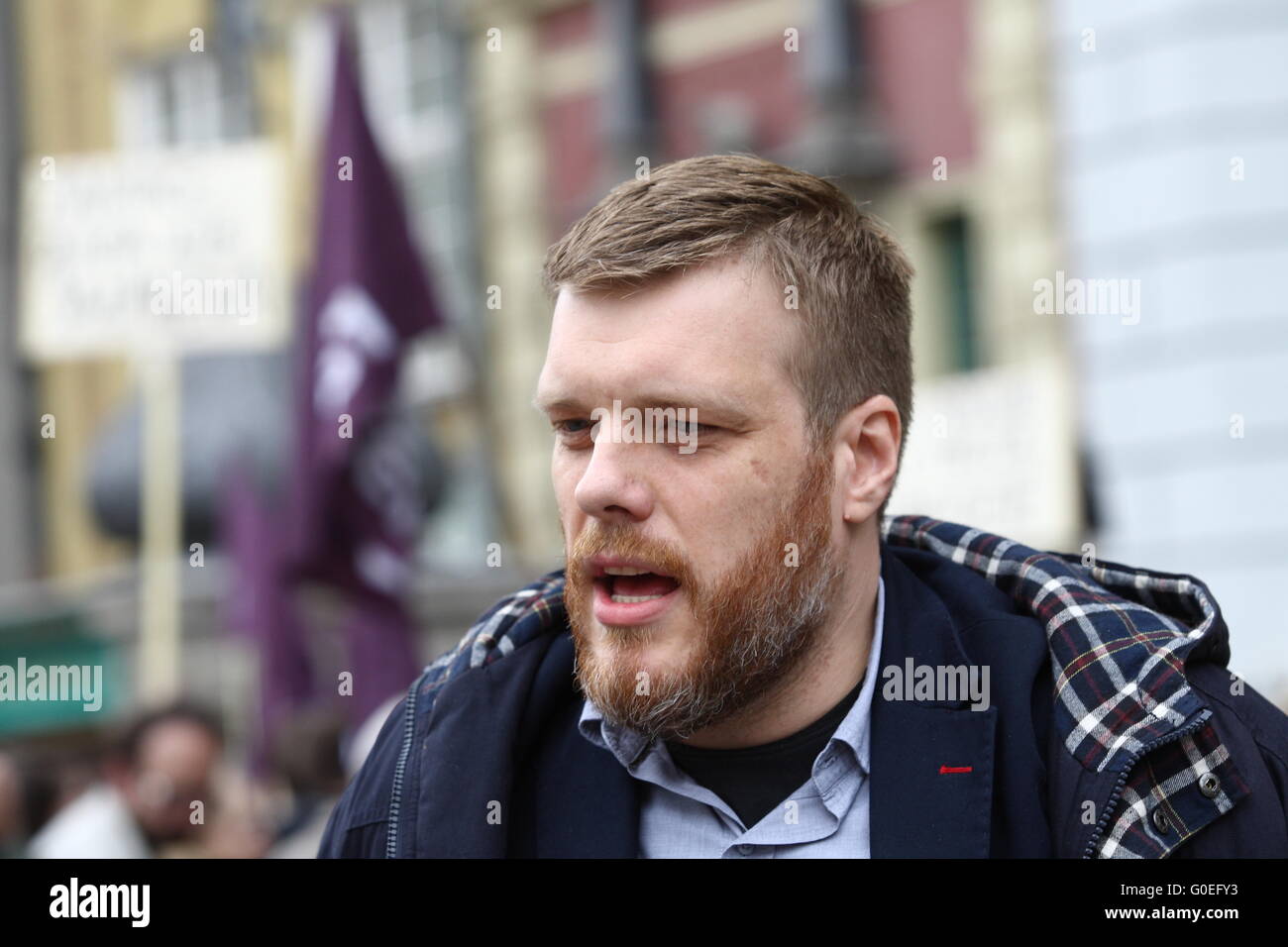 Gdansk, Poland 1st, May 2016 The RAZEM (Together) political party rally ...