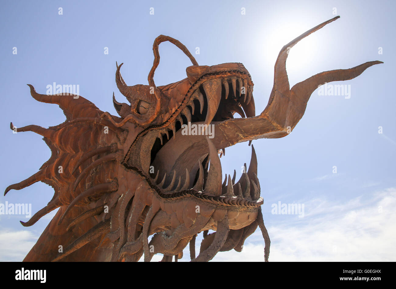 Los Angeles, California, USA. 29th Apr, 2016. Serpent sculpture, from ...