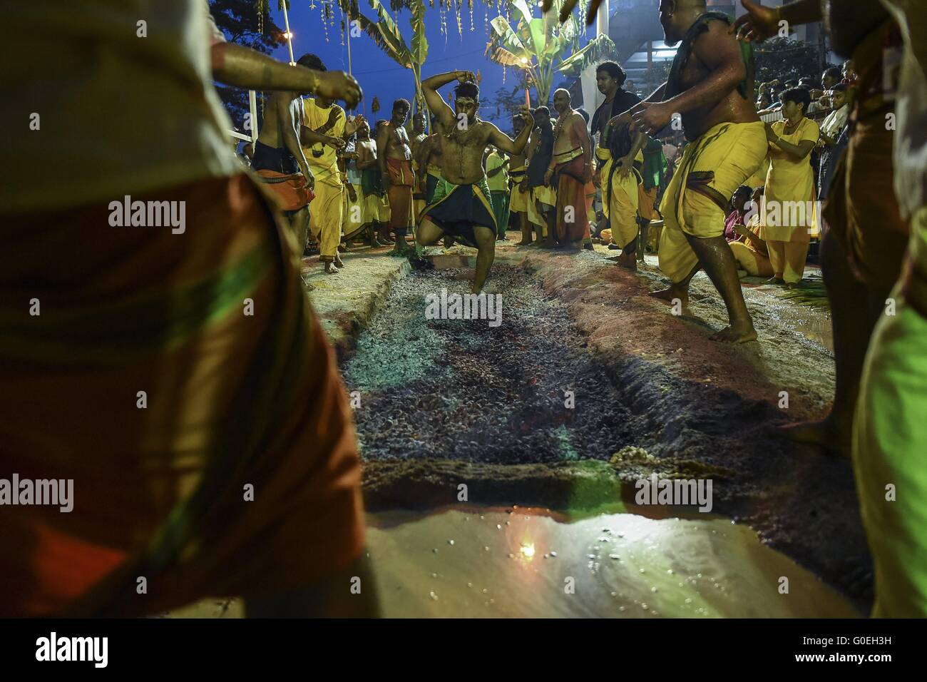 Kl, KL, MYS. 1st May, 2016. A Malaysian Hindu devotee in trance walking ...