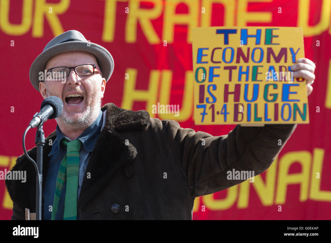 London, UK. 1 May 2016. Artist Bob and Roberta Smith, pseudonym of the ...