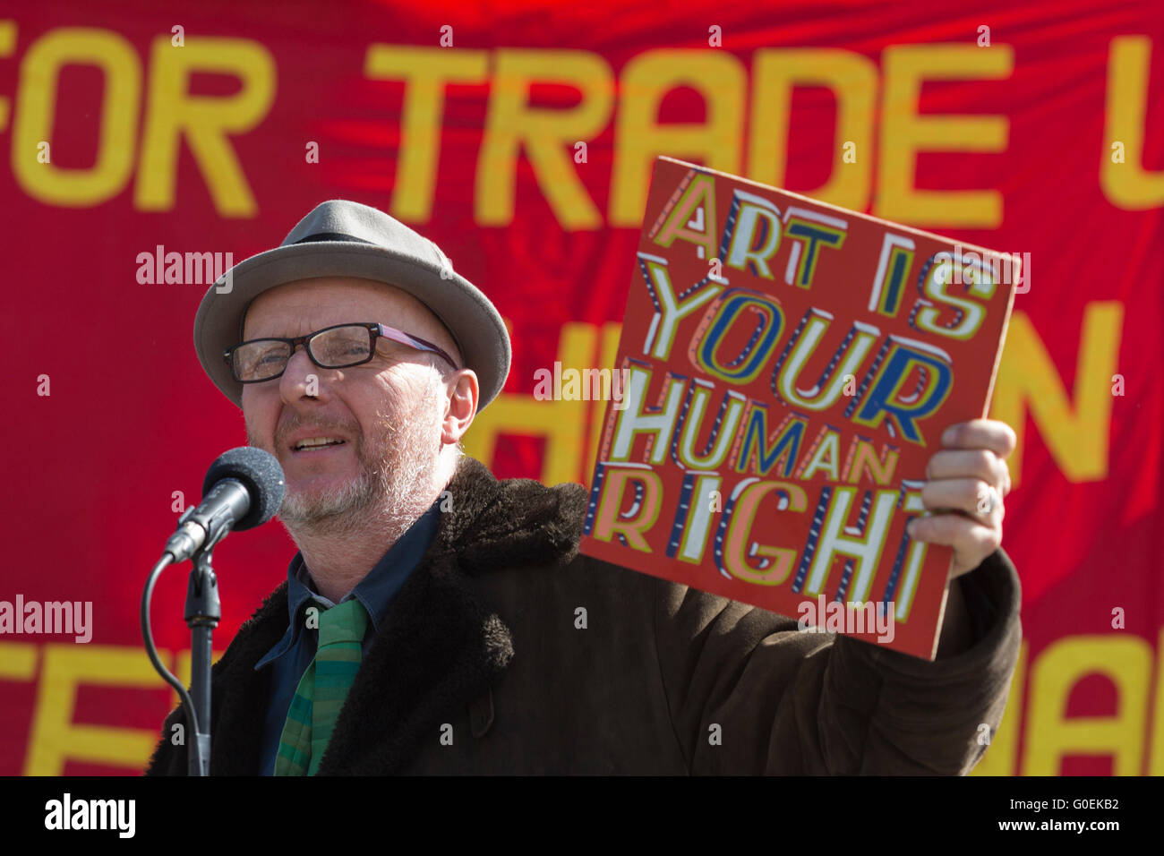 London, UK. 1 May 2016. Artist Bob and Roberta Smith, pseudonym of the ...