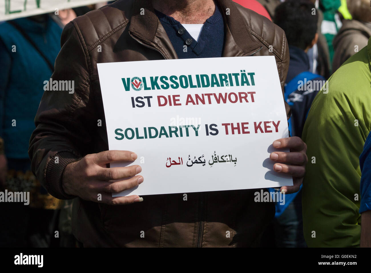 Berlin, Germany. 1st May, 2016. Members of trade unions, workers and ...