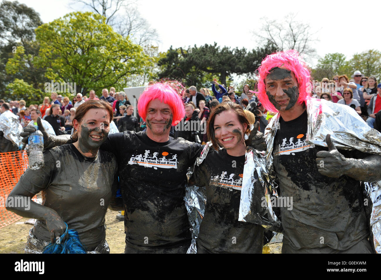 Maldon, Essex, UK. 1st May, 2016. Competitors looking happy after ...