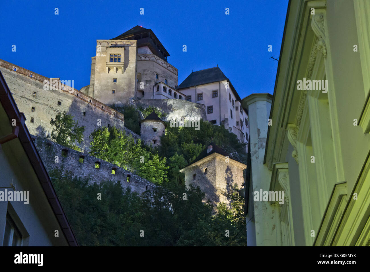 Trencin castle tourist attraction hi-res stock photography and images ...