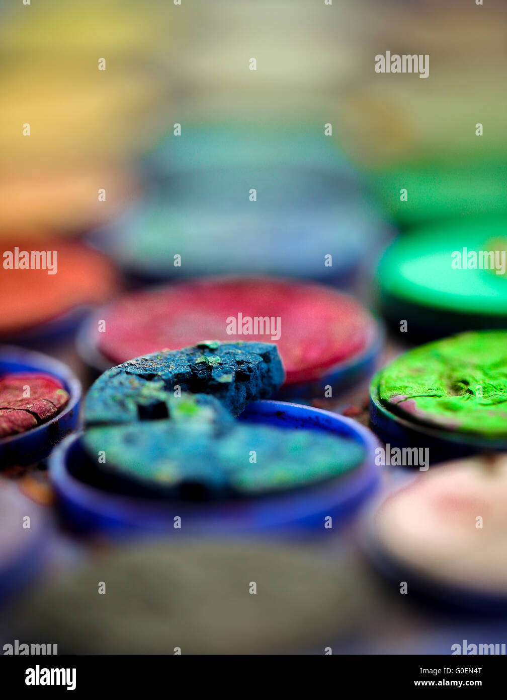 Creative Background Of Old Poster Paint With Crack Stock Photo - Alamy