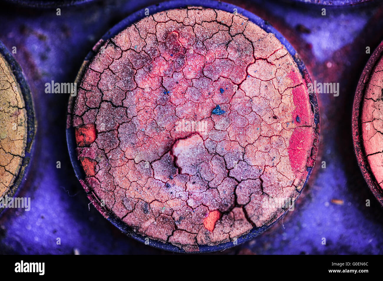 Creative Background Of Old Poster Paint With Crack Stock Photo - Alamy