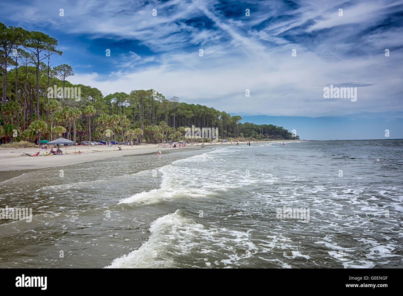 On Hunting Island Beach