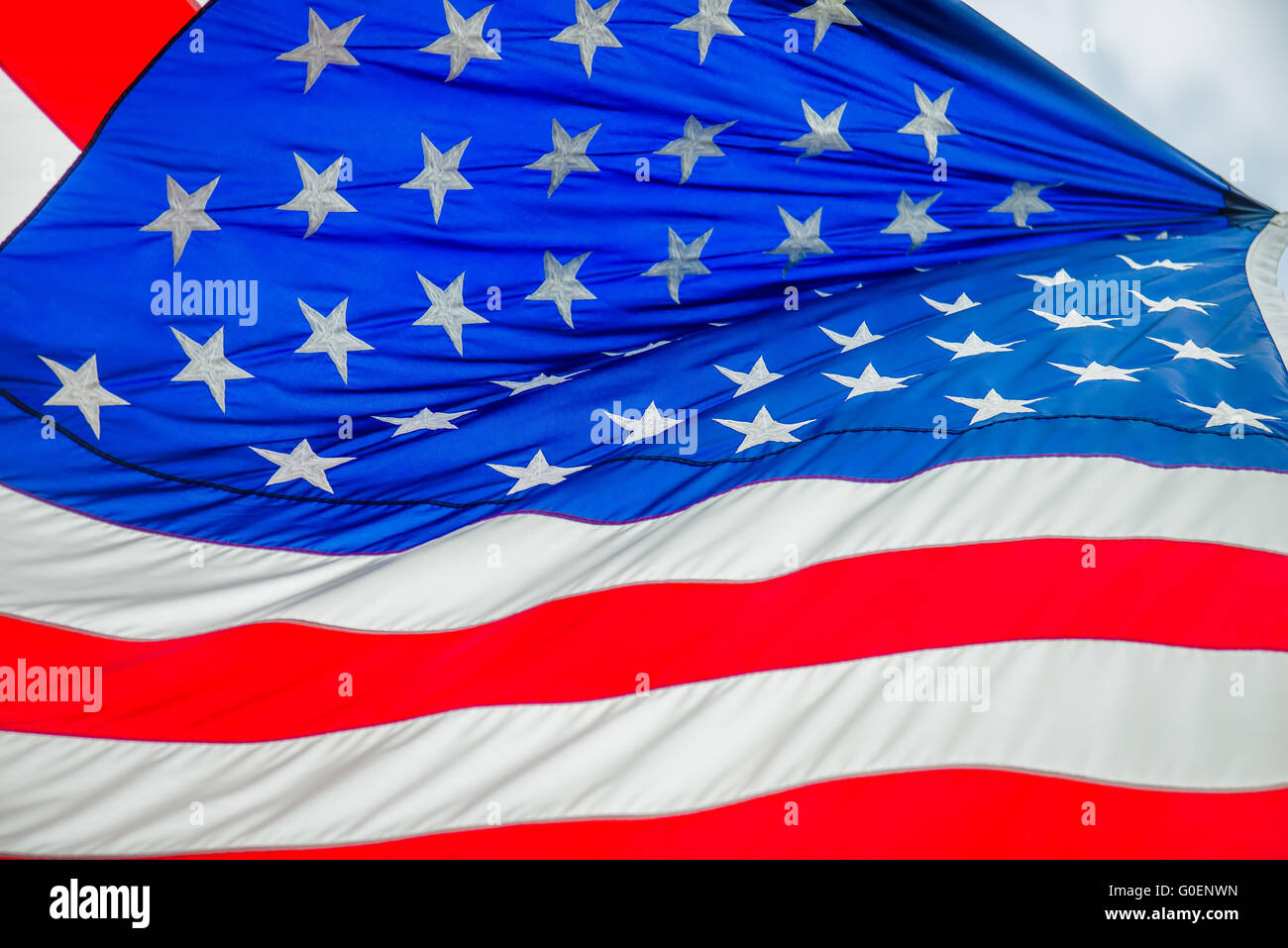 red white and blue american flag Stock Photo - Alamy