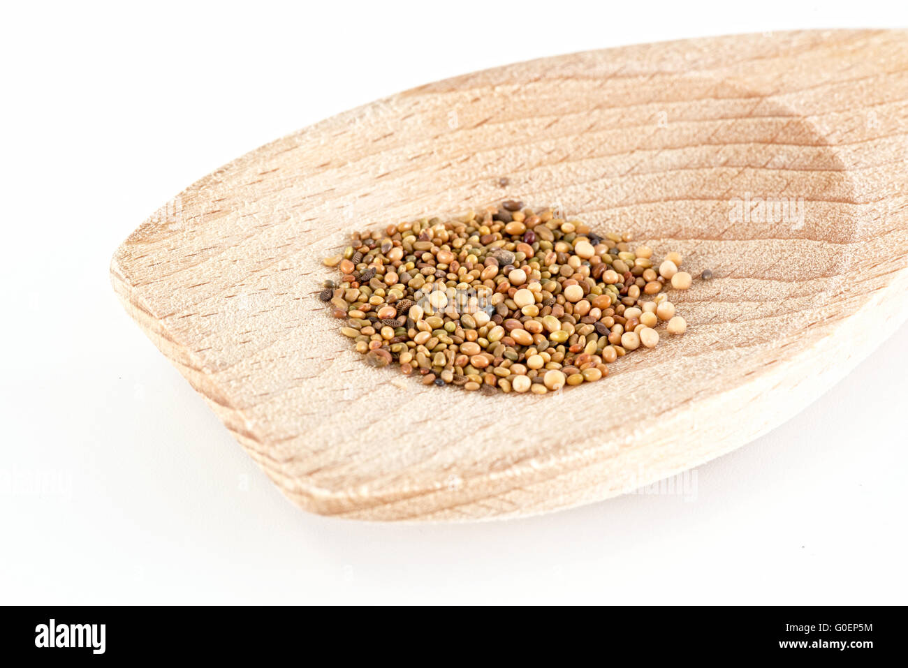 Seeds on white background Stock Photo - Alamy