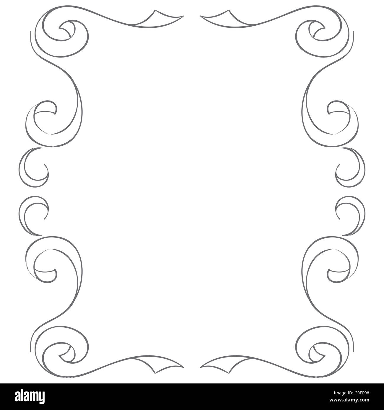 Frame on hand draw Black and White Stock Photos & Images - Alamy