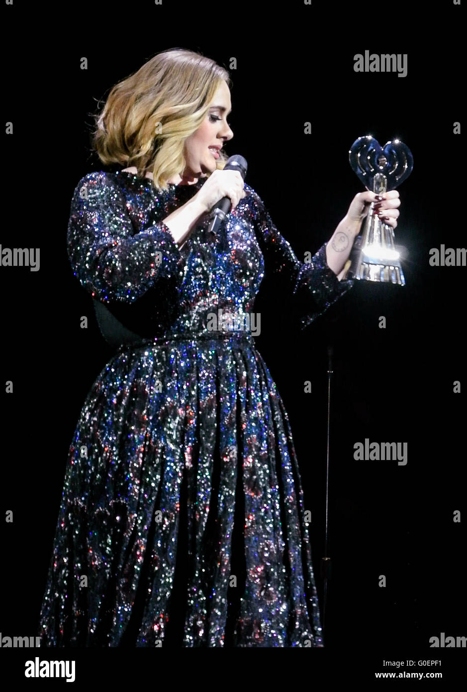Adele performs live in Birmingham at the Genting Arena on her UK tour ...