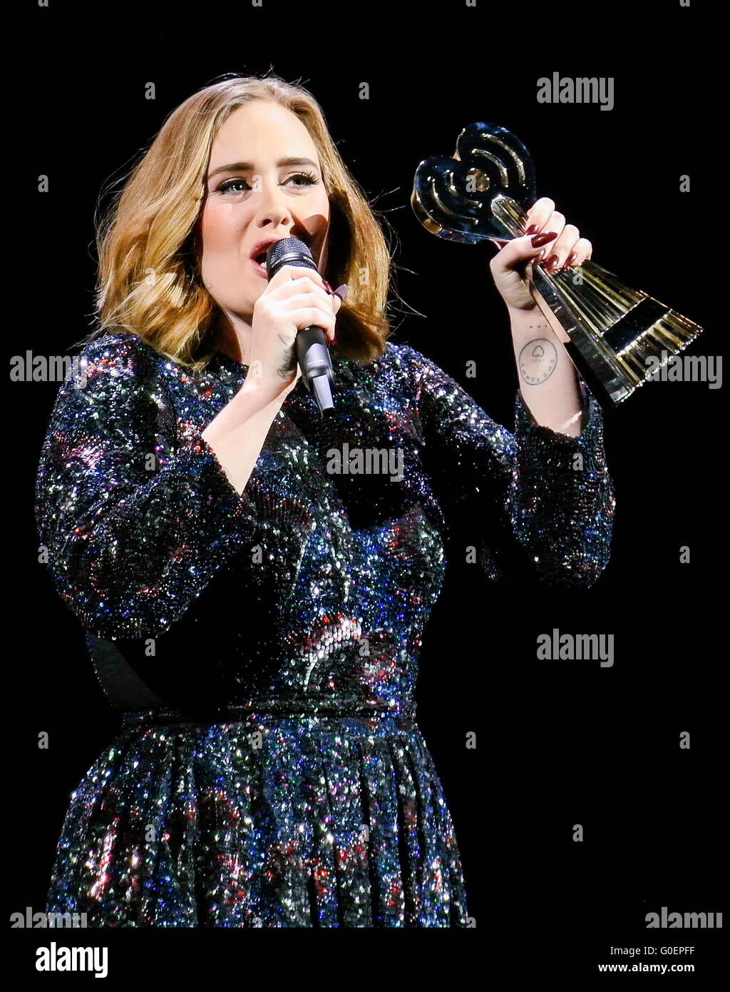 Adele performs live in Birmingham at the Genting Arena on her UK tour ...