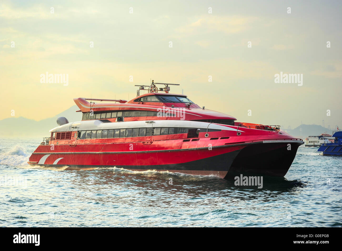 Hong Kong Macao ferry boat Stock Photo - Alamy